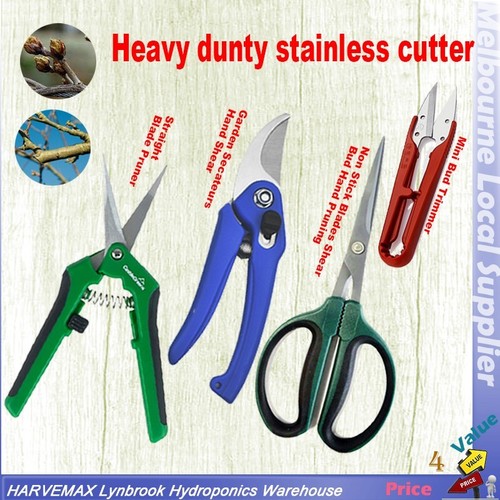 Heavy Duty Garden Secateur Bud Trimmer straight Blade Pruner Bud Hand ...
