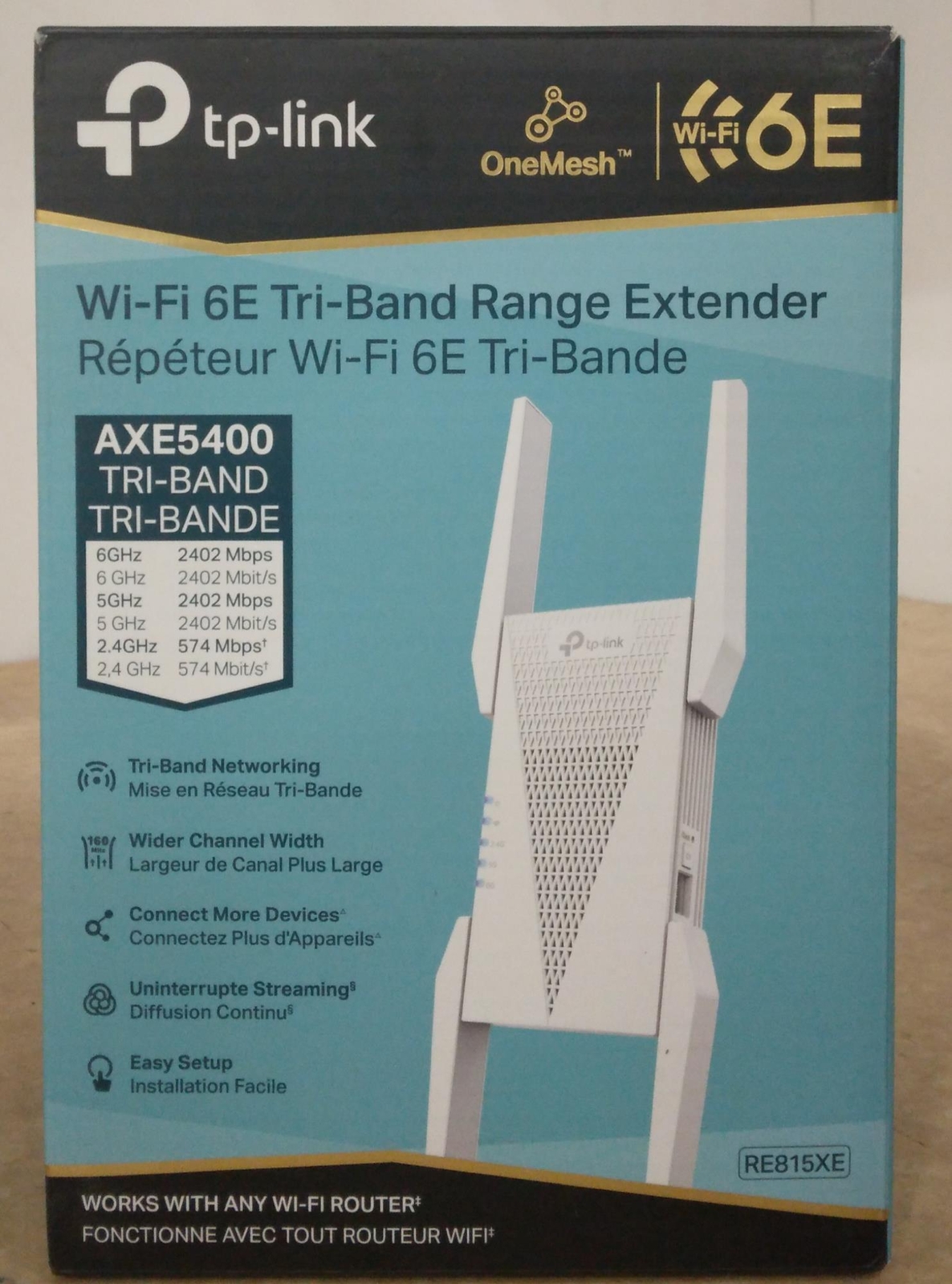 NEW OPEN BOX TP-Link AXE5400 Wi-Fi 6E Tri-Band Range Extender $230 | eBay