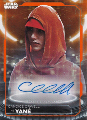 2022 Topps Star Wars Battle Plans A-CO Candice Orwell as Yané Orange 13 ...