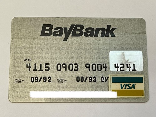 Bay Bank Visa Credit Card Expired in 1993 | eBay