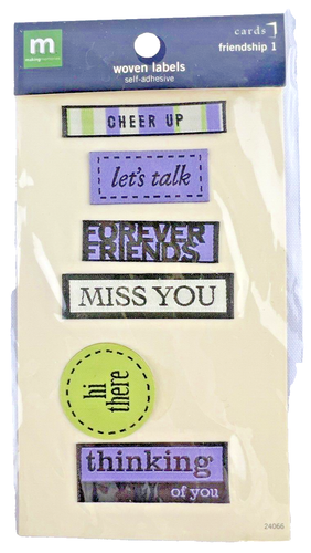 Making Memories Woven Labels Scrapbook Craft Embellishments | eBay