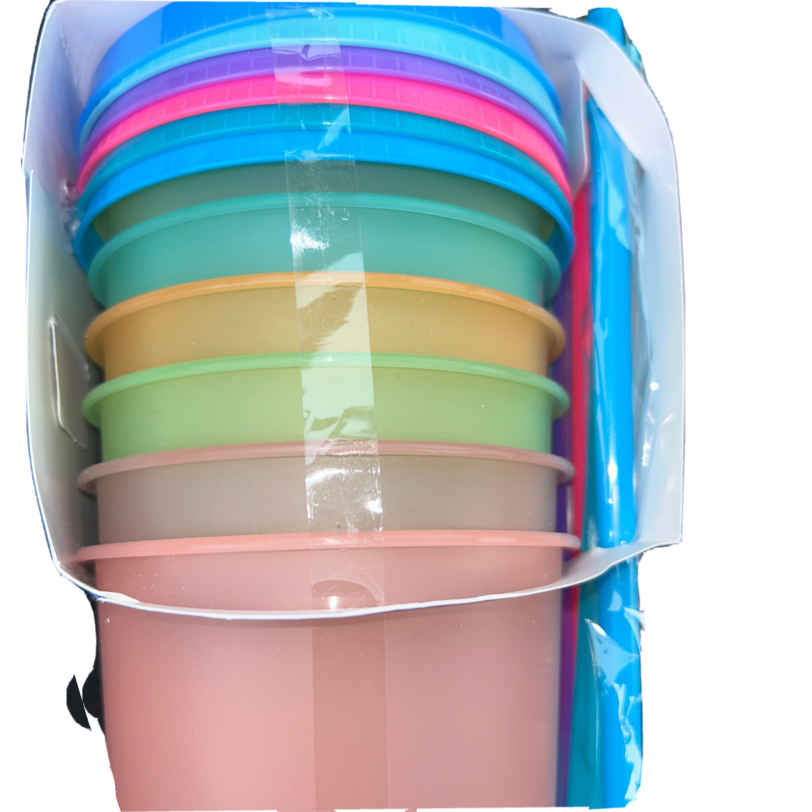 6 Sets Manna Neon Color Changing Cup Lid Straw Adult & Kids Love! Cups ...