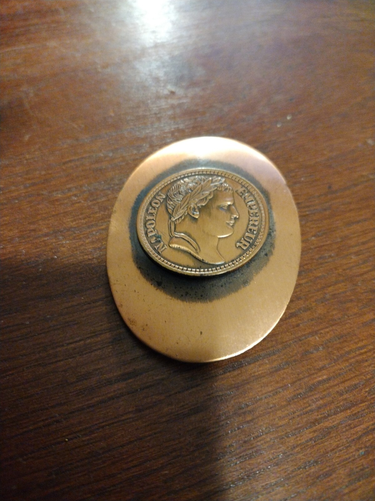Vintage Copper Emperor Empereur Napoleon Token Lapel … - Gem