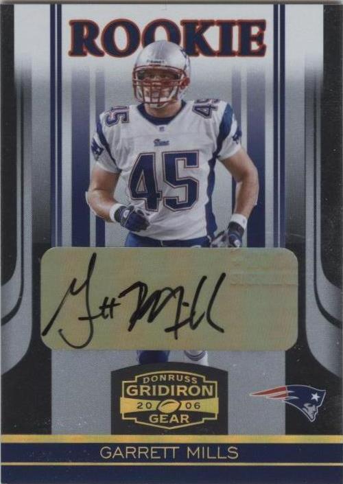 2006 Donruss Gridiron Gear - Rookie Garrett Mills #149 Gold Signatures ...