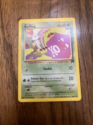 Pokémon TCG Koffing Team Rocket 58 Regular 1st Edition Common | eBay