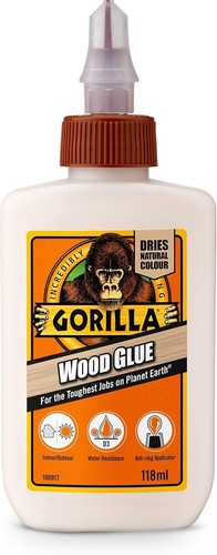Gorilla water-resistant Wood Glue Strong Bond Adhesive Multi-Purpose ...