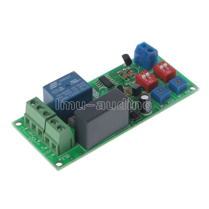 Cycle Delay AC 100V-250V Timing Timer Relay Switch Turn ON/OFF Module ...