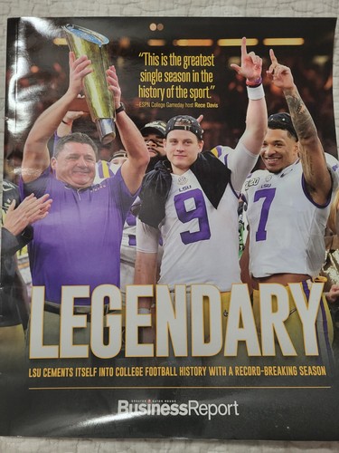 LSU 2020 Business Report National Championship Edition- Legendary | eBay