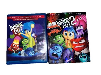Inside Out 3D Blu Ray & Inside Out 2 Blu Ray,DVD With Slip Cover | eBay