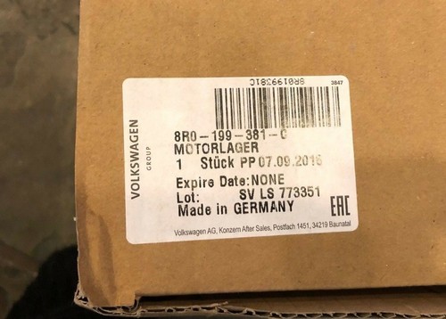 Audi 8R0199381C Genuine OEM Motor Mount for sale online | eBay