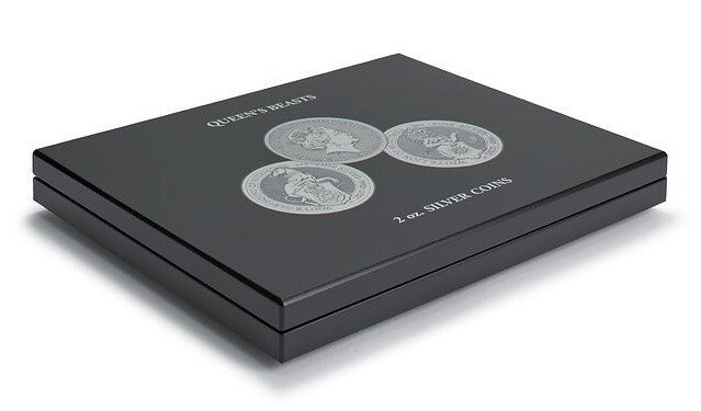 Royal Mint's 11 Queen's Beast Silver Set 2 Oz. Coins Presentation Case ...