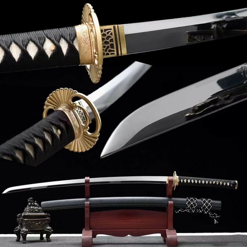 High Quality Mirrored Grind blade 1095 Steel Japanese Samurai Sword ...