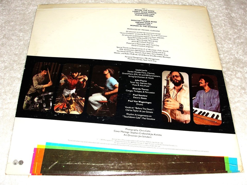 John Payne / Louis Levin Band - Self-Titled S/T, 1977 Jazz LP, Nice EX ...