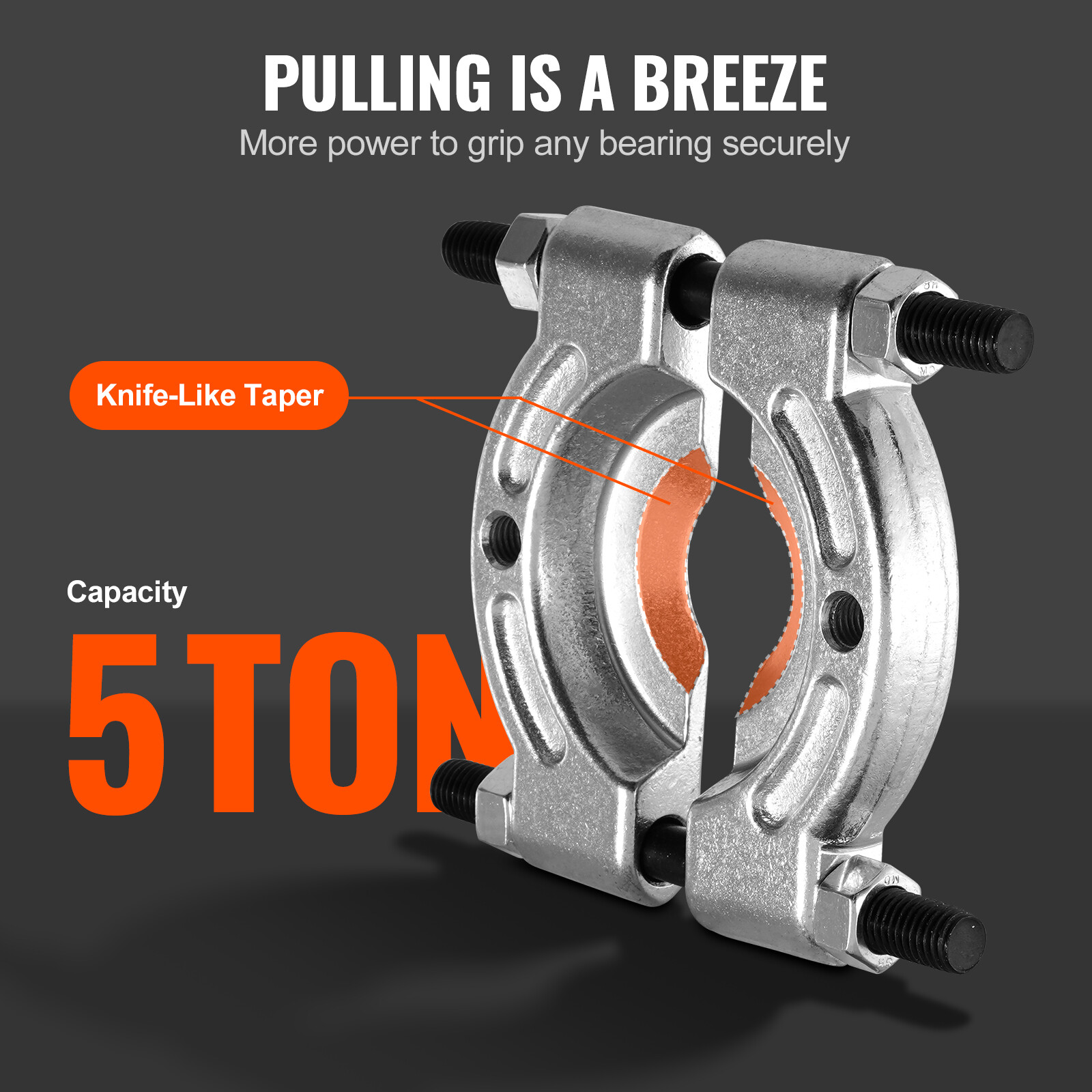 VEVOR 14 PCS Bearing Puller Set 5 Ton Bearing Separator Splitter Tool ...