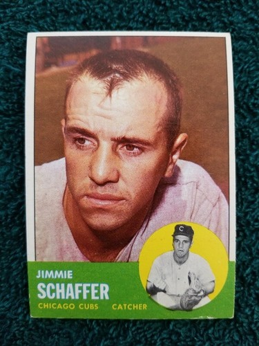 JIM SCHAFFER 1963 TOPPS BASEBALL CARD #81 CHICAGO CUBS | eBay