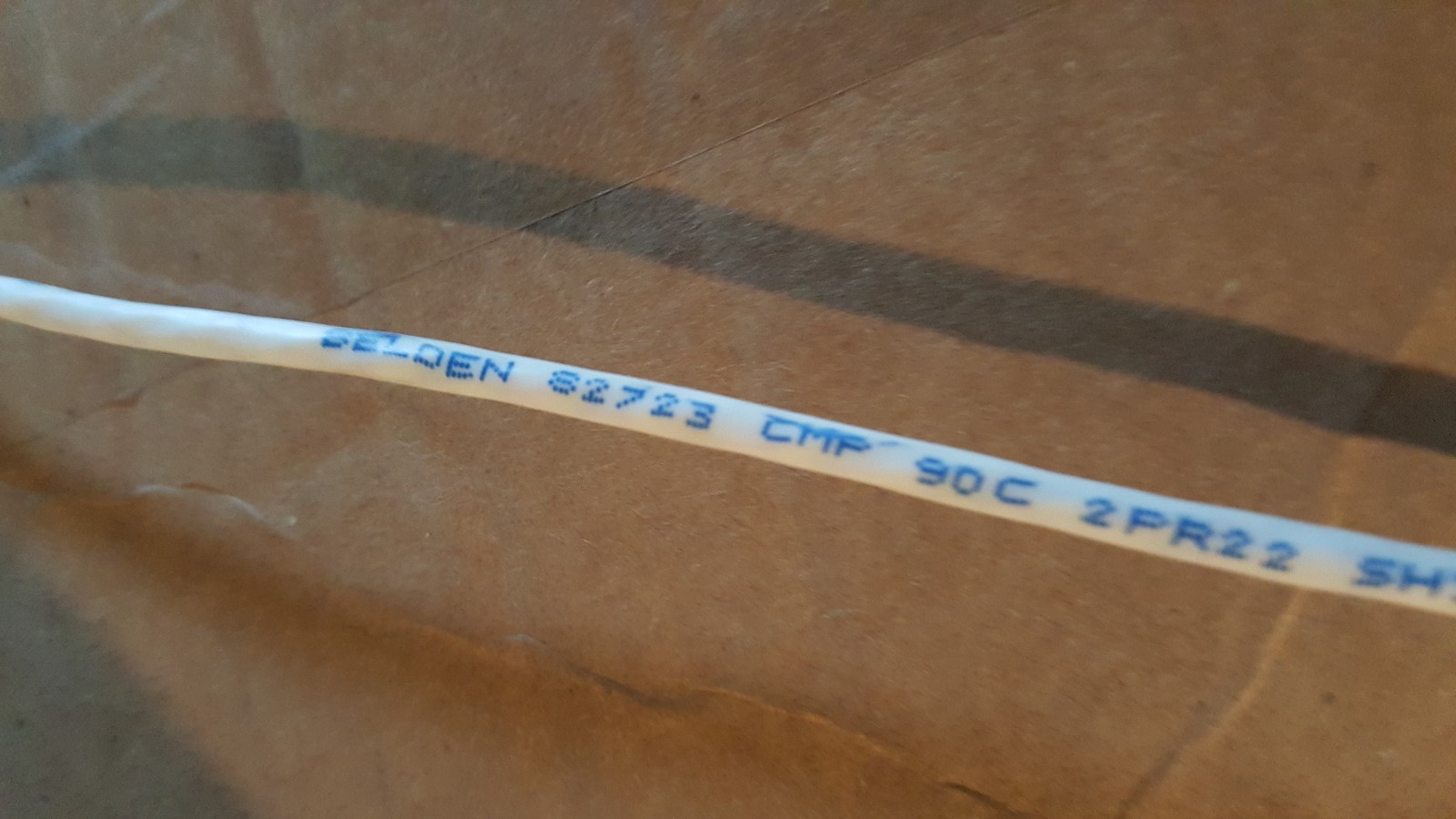 Belden Wire 82723 2pr22 AWG /22 Shielded Twist Pair Cable White 25' for ...