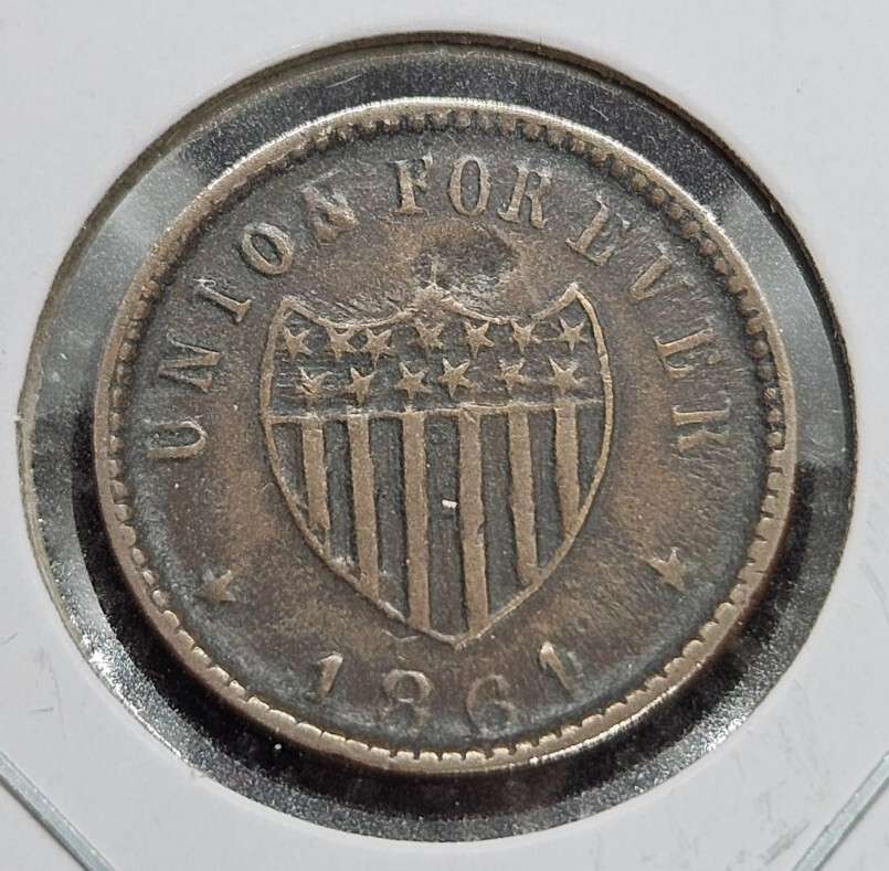 1864 Union Forever / Indian Princess Civil War Token #51/342A | CHOICE ...