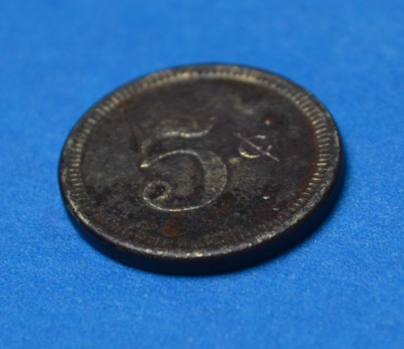 TAFT MONTANA THE ANHEUSER SALOON 5C RARE TRADE ANTIQUE MERCHANT TOKEN ...