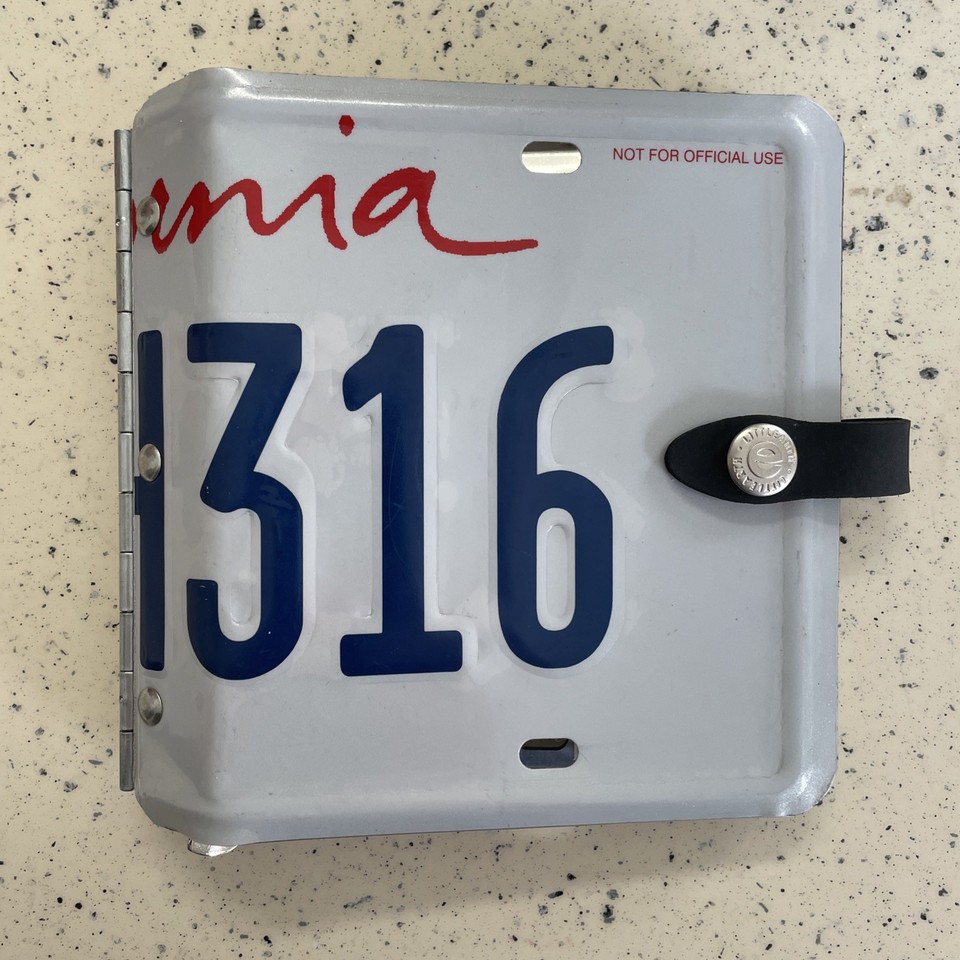 California License Plate Note Book Memo Paper Pad Desk Decor ...