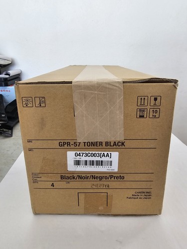 Brand New Sealed Genuine Canon ‎GPR-57 Black Toner Cartridge Pack of 4 ...