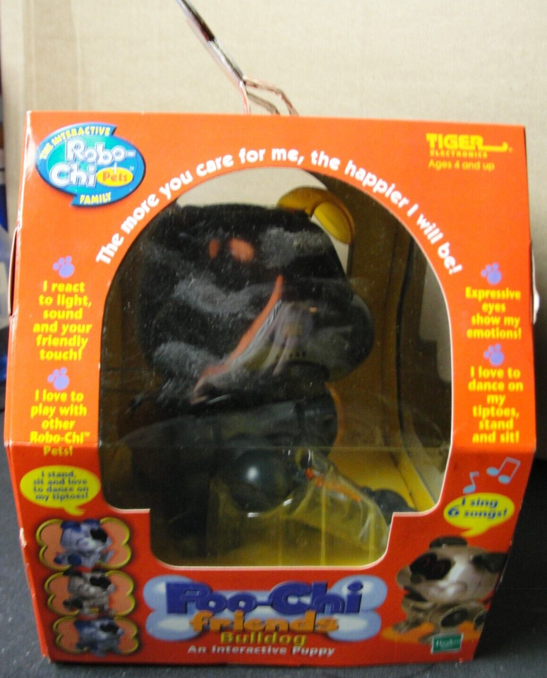 2001 Tigar Electronics Hasbro "POO-CHI ROBO-CHI PETS" BULLDOG NEW ...
