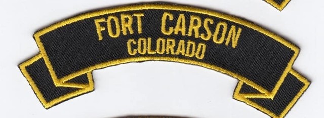 Fort Carson 4" embroidered rocker tab patch | eBay