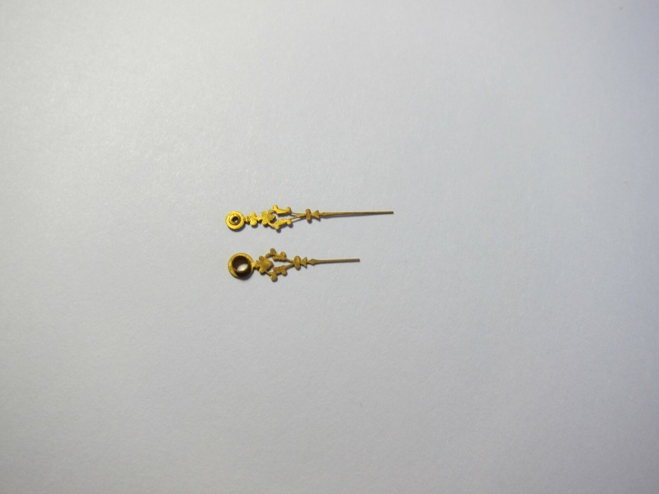 vintage pocket watch fancy hands one pair of hour & minute hands parts ...