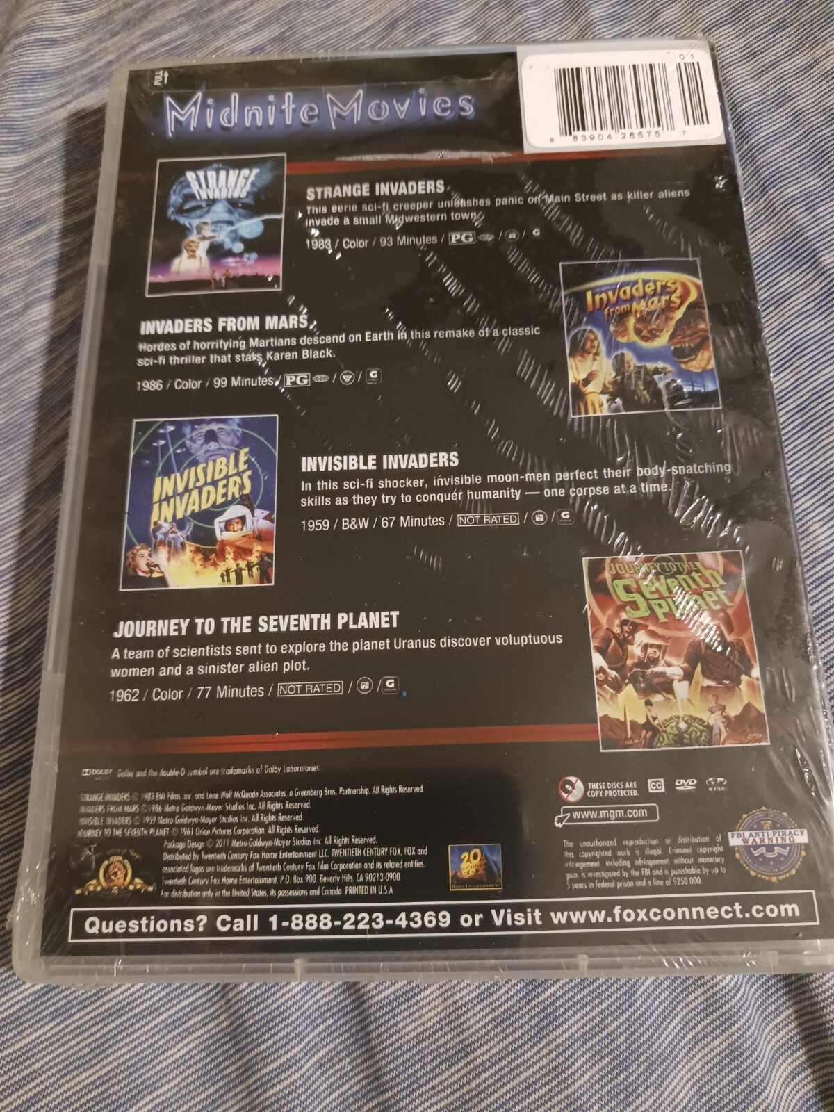 Strange Invaders/Invaders from Mars/Invisible Invaders/Journey to the ...