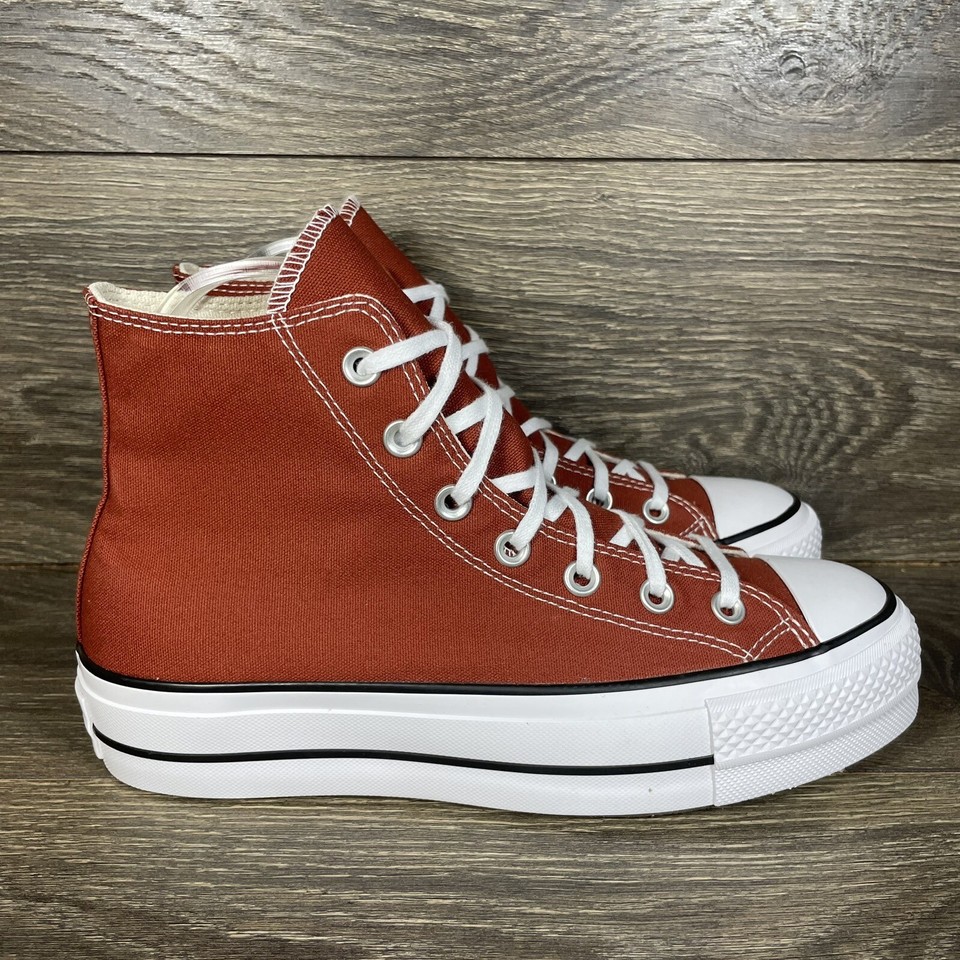 Converse Women's Chuck Taylor All Star Lift Red Platform Sneakers Shoes ...