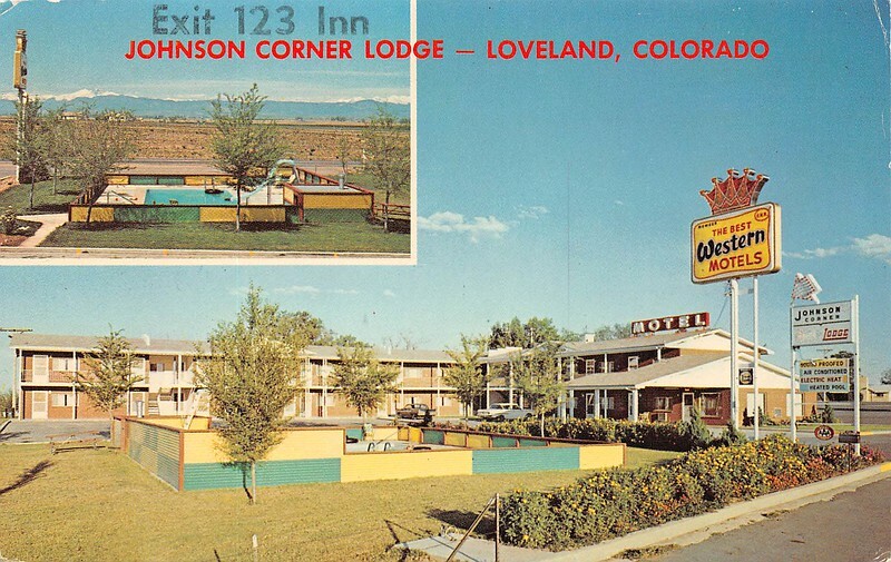 Johnson Corner Lodge Loveland Co Exit 123 Inn Litho Henry McGrew ...