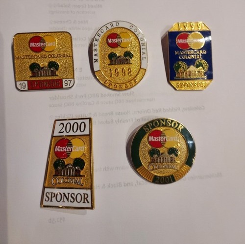 97 - 01 Master Golf Tournament Sponsor Pins & 98 Program, Hard Bound | eBay