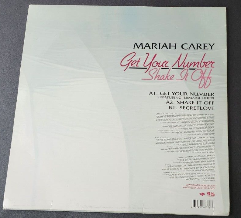 Mariah Carey Get Your Number Shake It Off Single + Bonus Vinyl Record ...