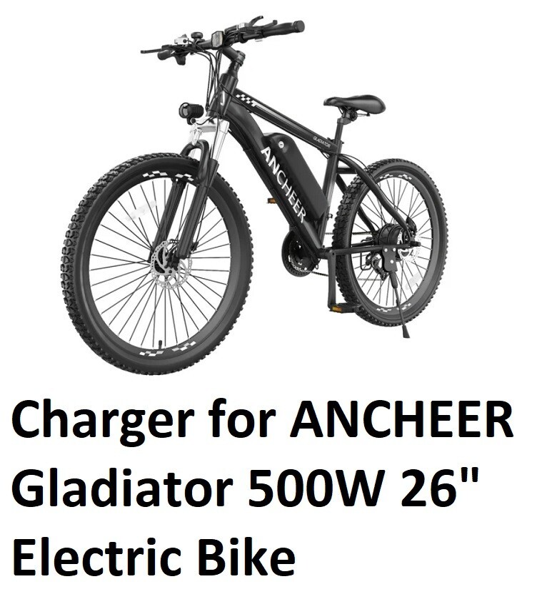 🔥battery Charger power supply For ANCHEER Gladiator 500W 26" Electric ...