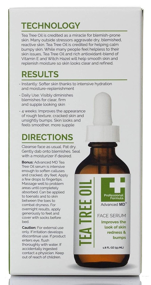 Tea Tree Face Oil Serum by AdvancedMD - Professional Formula | eBay