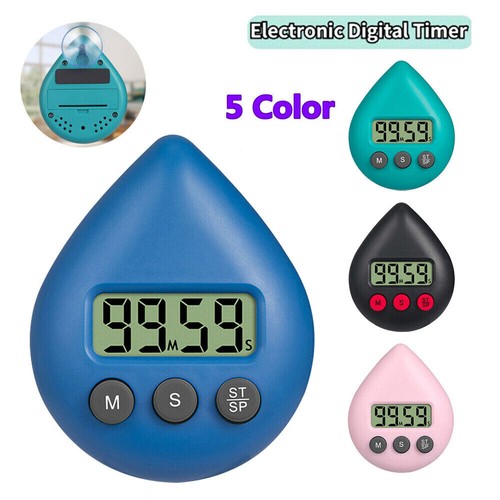 Digital Shower Timer 5 Color Waterproof Energy Saver Timer Water Drop ...