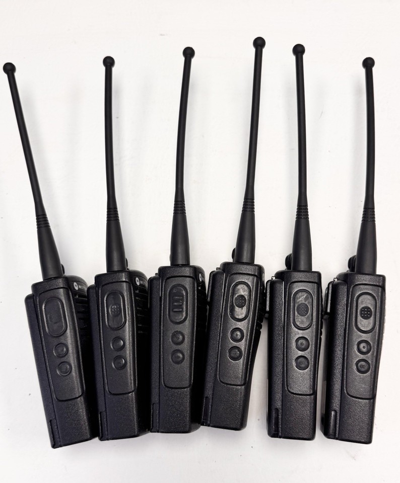 *Lot of 6* Motorola CP110 UHF 2CH 2W Two Way Radios H96RCC9AA2AA w ...