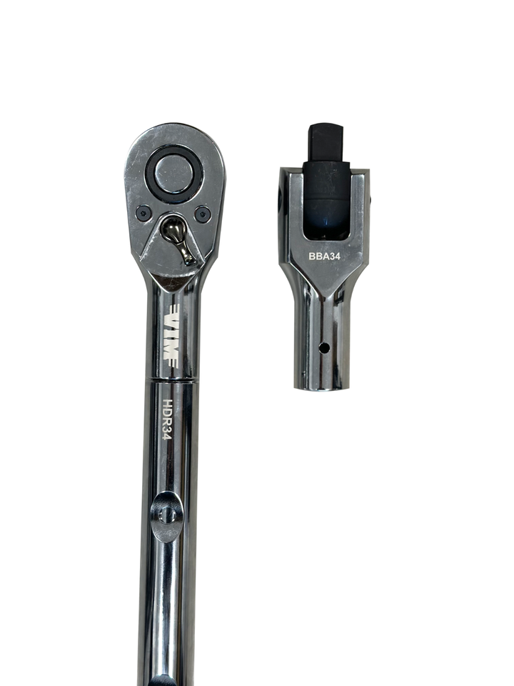 VIM HDR34K - 3/4" Dr. Heavy-Duty Extendable Ratchet & Breaker Bar Kit ...