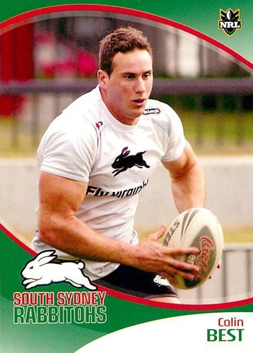 2009 SOUTH SYDNEY RABBITOHS NRL Card COLIN BEST Daily Telegraph | eBay