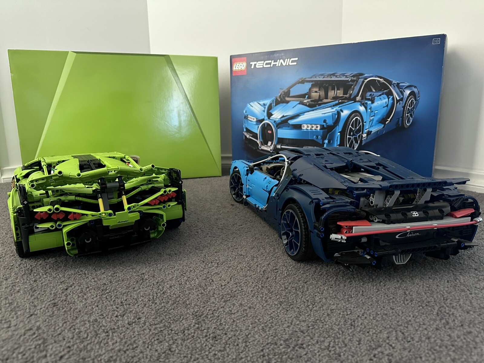 LEGO Technic Lamborghini Sian 42115 AND Bugatti Chiron 42083 w/ Box ...