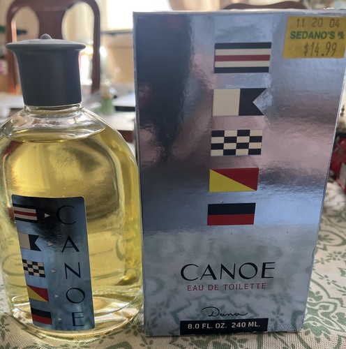 Vintage Canoe Cologne by Dana, 8 oz. EDT Splash for Men (Old Formula ...