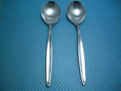 WMF Cromargan Germany LAUREL Set of 2 Serving Spoons 7 5/8" Stainless ...