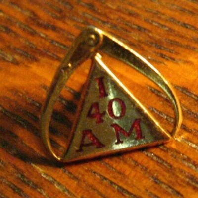 IAM Union Lapel Pin - Vintage International Association Machinists 24K ...