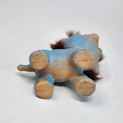 VINTAGE 1960's LOVABLE UGLIES RUBBER BLUE ELEPHANT TROLL TOY MADE IN ...