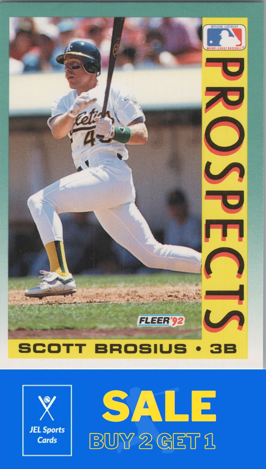 1992 Fleer #671 Scott Brosius | eBay