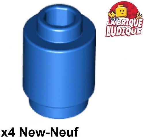 Lego 4X Round Brick Open Stud 1X1 Blue 3062 New | eBay