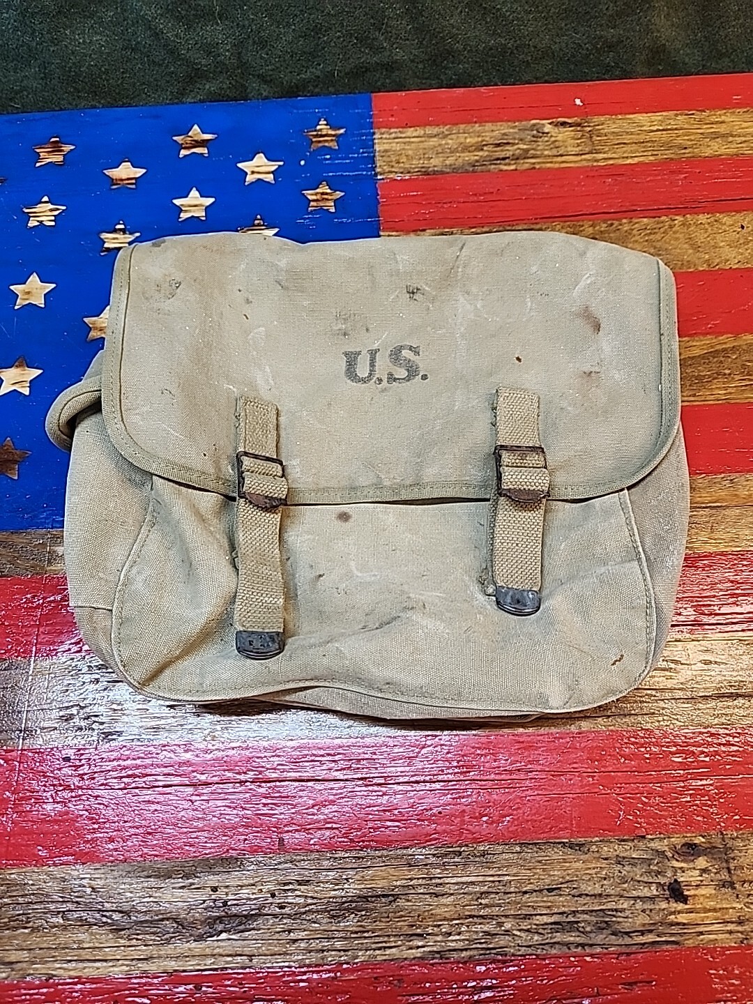 WW2 US Army M36 Musette Bag W/ Markings PUCE 1942 3973 | eBay