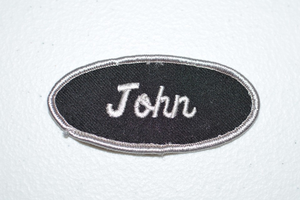 Embroidered Name Tag Patch for Work Shirt Jacket Uniform Sales Mechanic ...