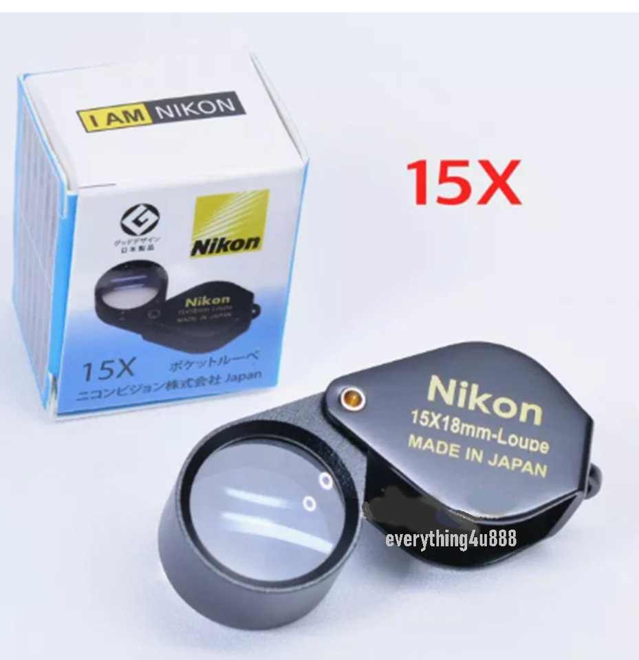 Nikon Full HD Loupe 15X18 mm Eyeglass Jewelry Gem Amulet Magnifying ...