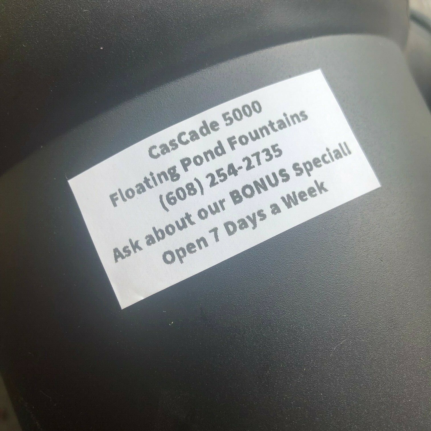 1hp CasCade 5000 Floating Pond Fountain Aerator with 100FT Power Cord ...