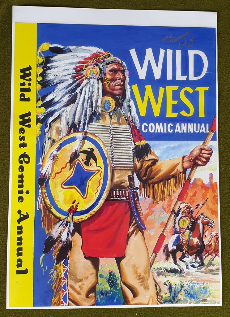 P1101 Walt Howarth Signed Limited Edition Print 1/15 Wild West Comic ...